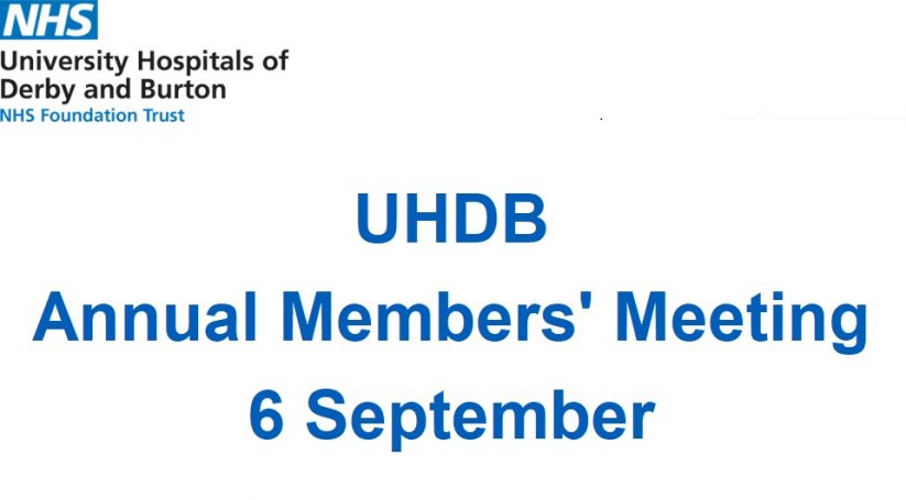 UHDB Annual Members' Meeting | 6 September » Joined Up Care Derbyshire
